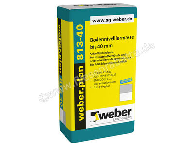 Weber Saint-Gobain weber.plan 813-40 Bodennivelliermasse bis 40mm 349252