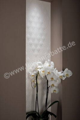 Marca Corona 4D White Wandfliese 40x80cm D731